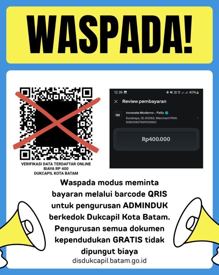 Dinas Kependudukan dan Pencatatan Sipil Kota Batam
